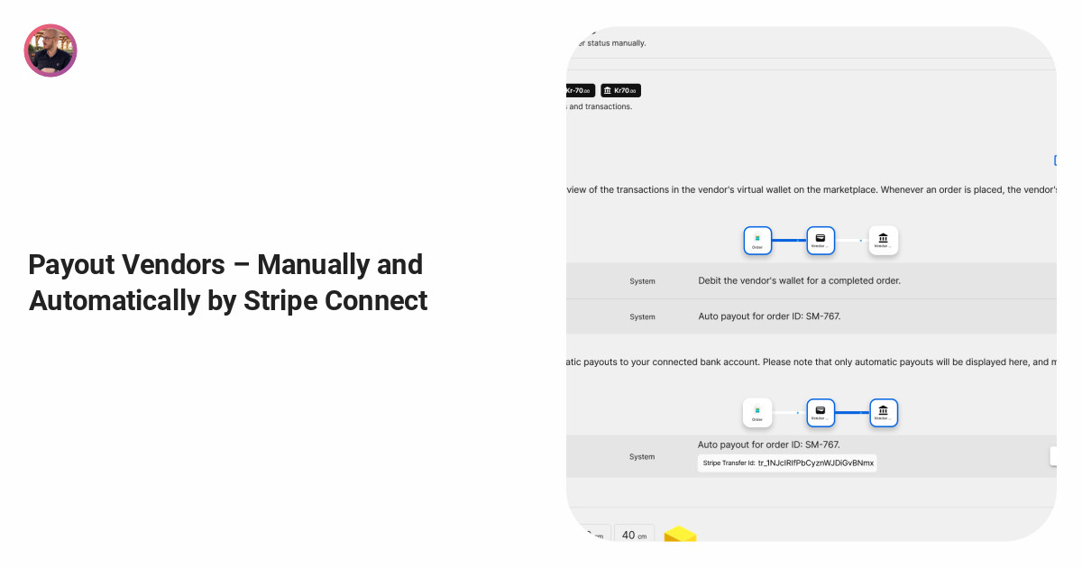 Payout Vendors – Manually and Automatically by Stripe Connect