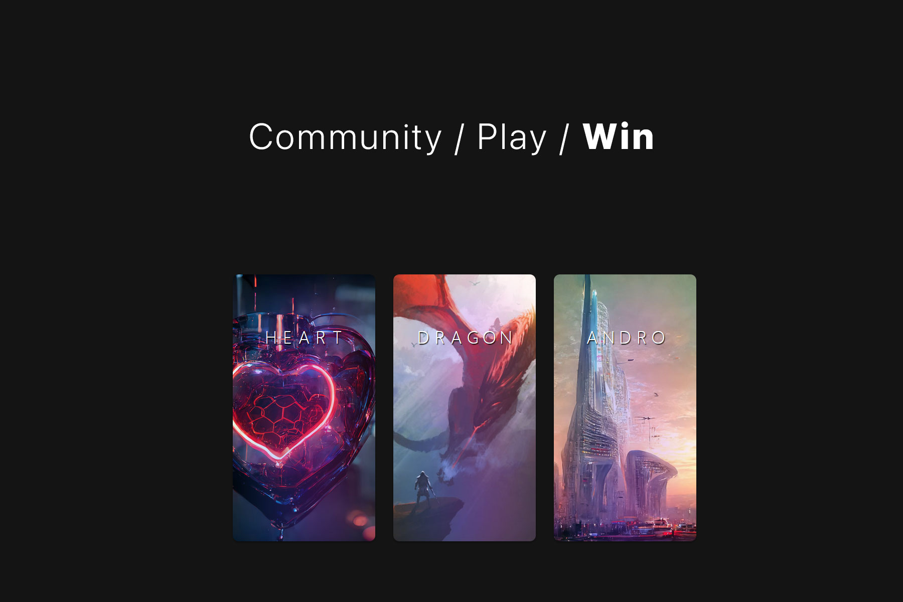 The community you want — Play and Win $20