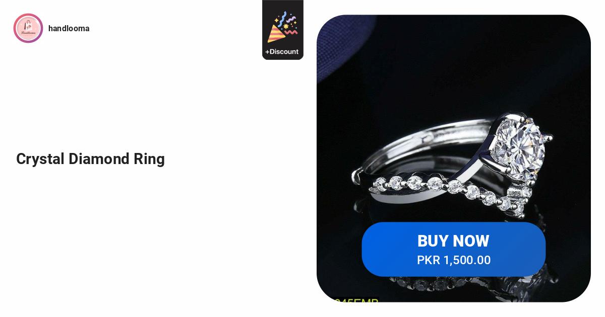 Crystal Diamond Ring
