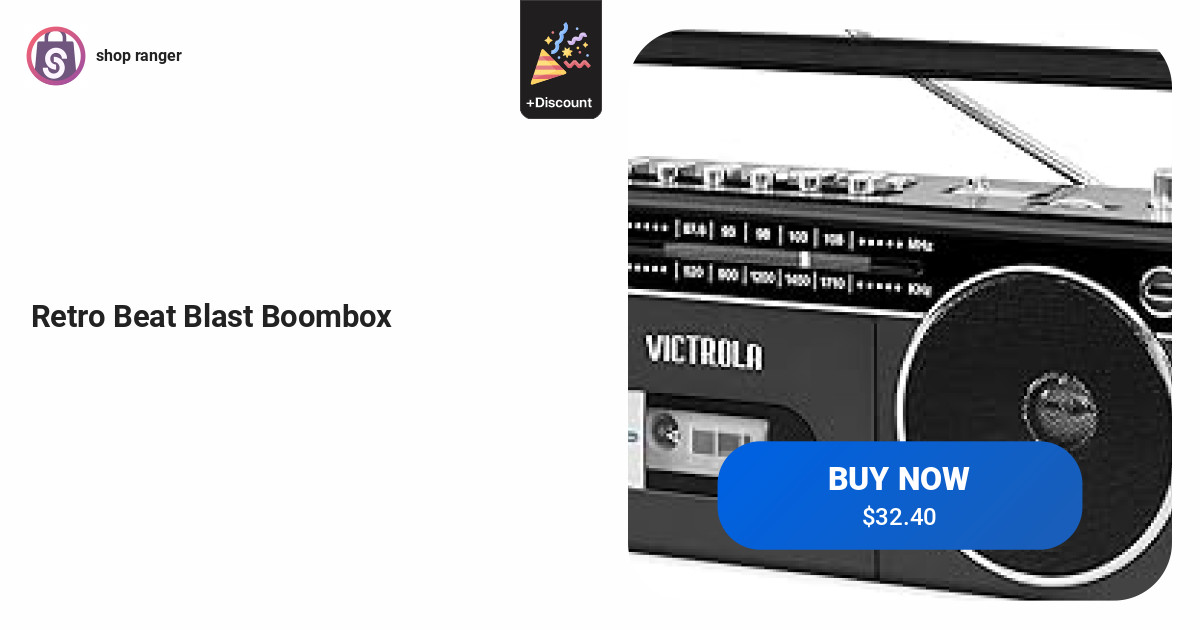 Retro Beat Blast Boombox