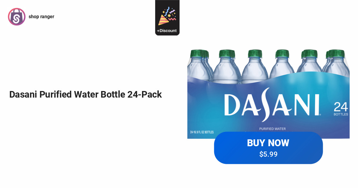 Dasani Purified Water Bottle 24-Pack