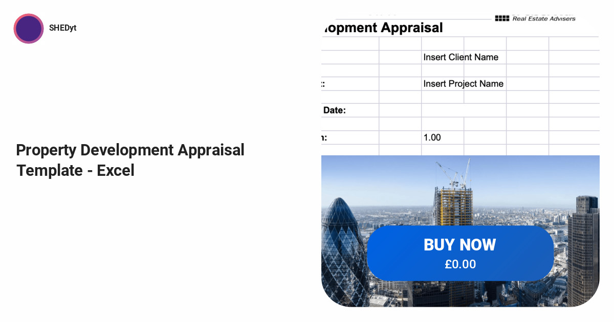 Property Development Appraisal Template - Excel