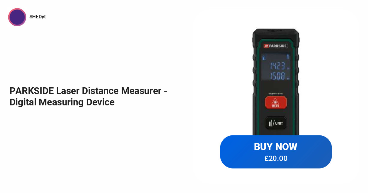 PARKSIDE Laser Distance Measurer - Digital Measuring Device