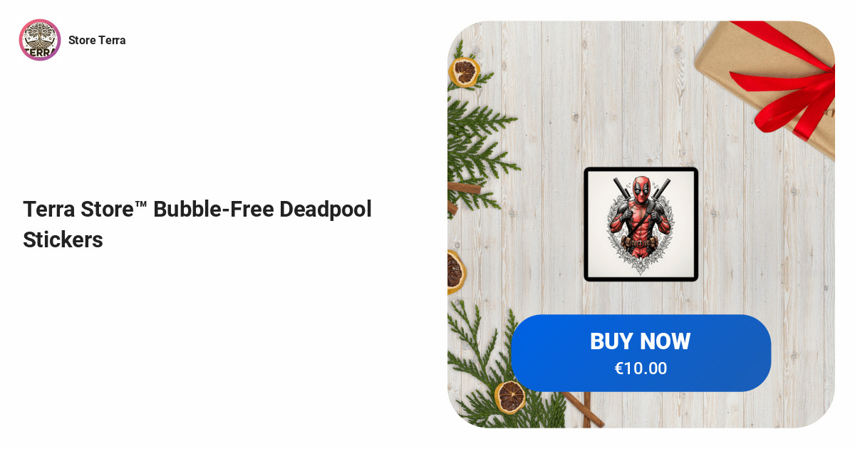 Terra Store | Terra Store™ Bubble-Free Deadpool Stickers